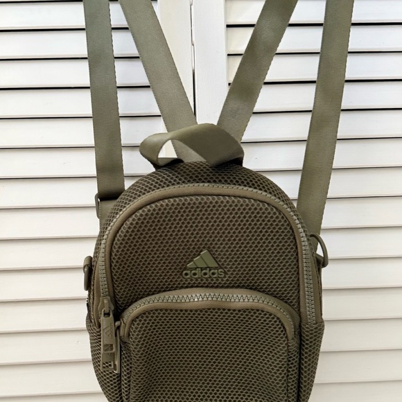 adidas | Bags | Adidas Mini Backpack Bag Khaki Green | Poshmark